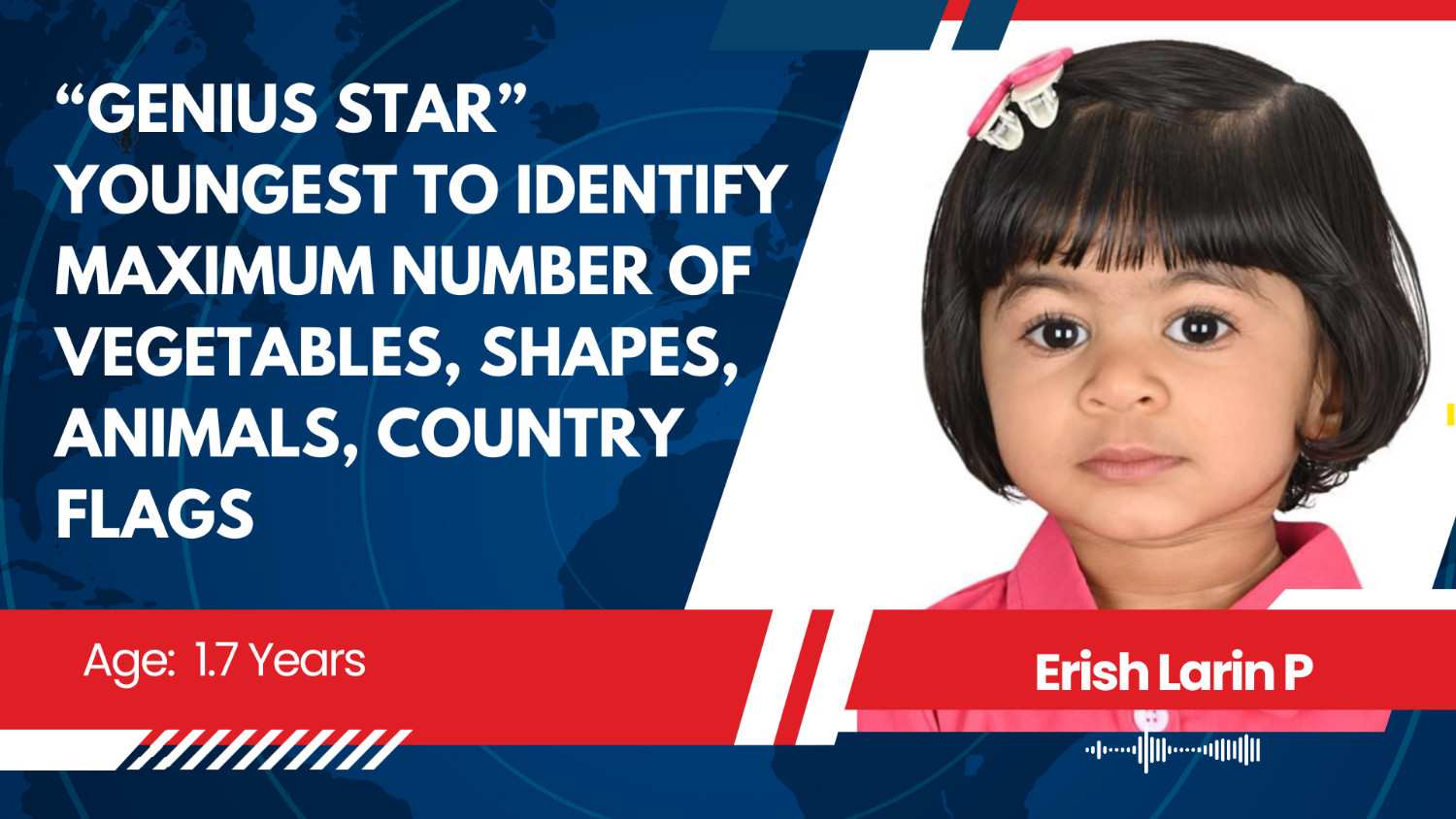 Erish Larin P (1 Year 7 Months) - Titled as "Genius Star" by Genius ...